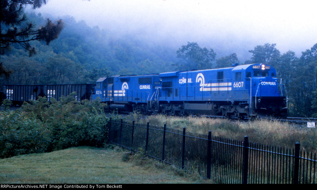 Eastbound past the park